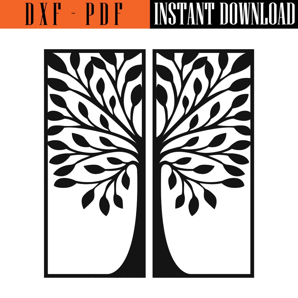 Tree of Life Wall Art Files ,dxf, and PDF Files,plasma Cut File,wall ...