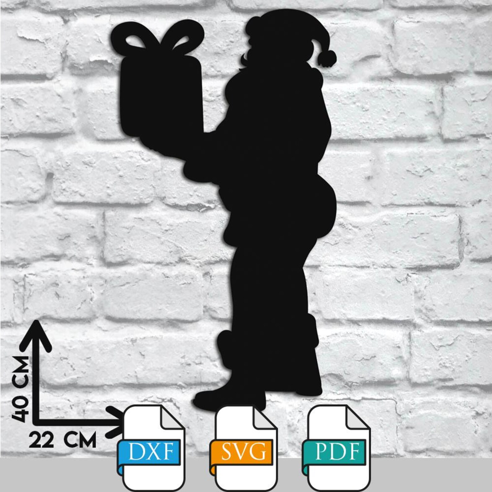 Santa Claus Laser Cut File,christmas Decor Svg,christmas Santa Laser ...