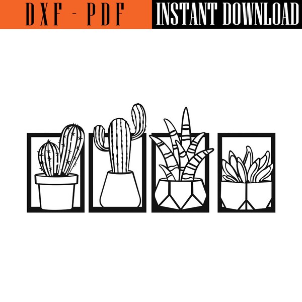 Cactus Dxf Files for Plasma - Etsy