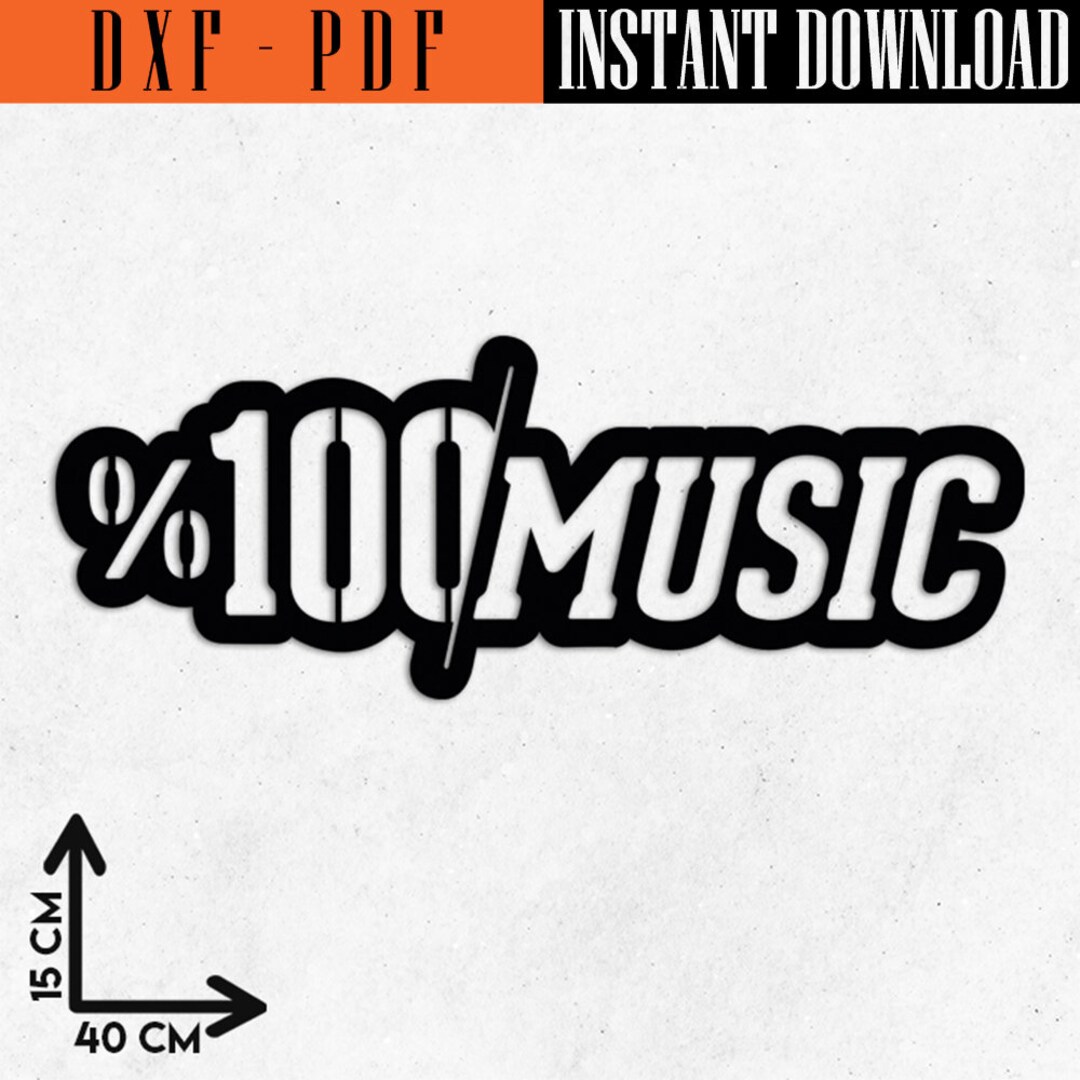 Music Pdf, Music Dxf File, Digital File, Laser Cut File, Laser Cut ...