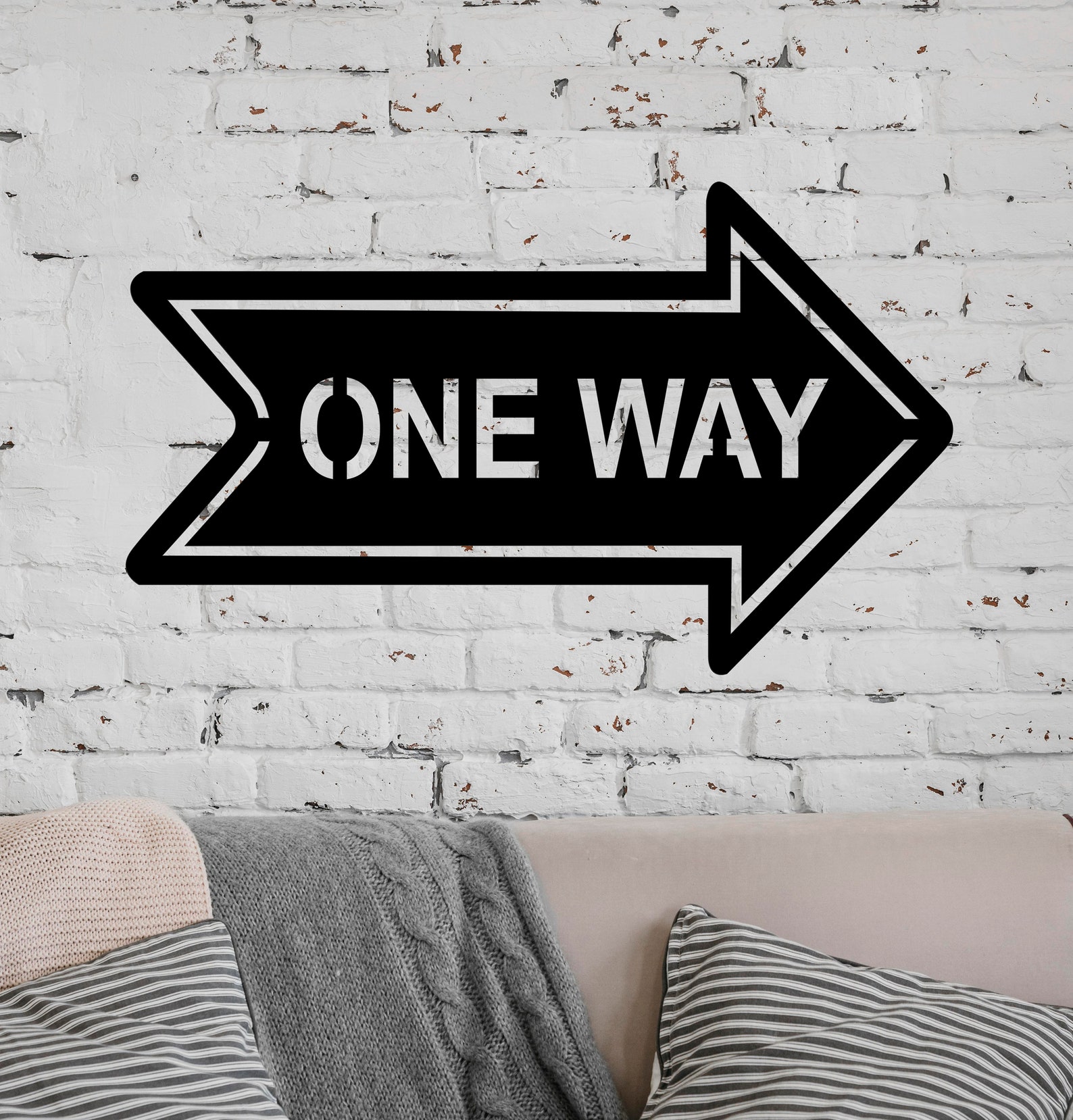 One Way Wall Art Files ,dxf, and PDF Files,plasma Cut File,wall Art Dxf ...