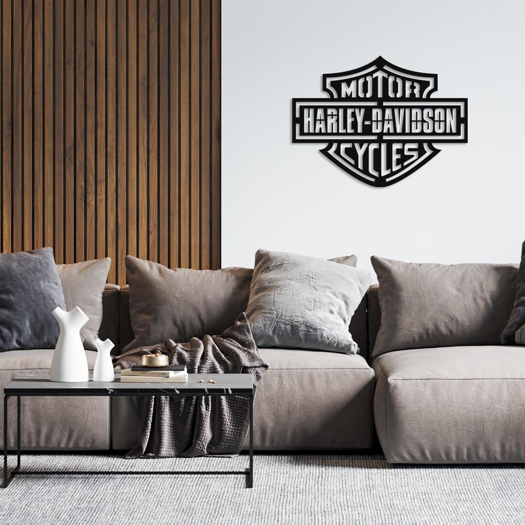 Harley Davidson-inspired Wall Art, Digital Download, DXF, SVG, and PDF ...