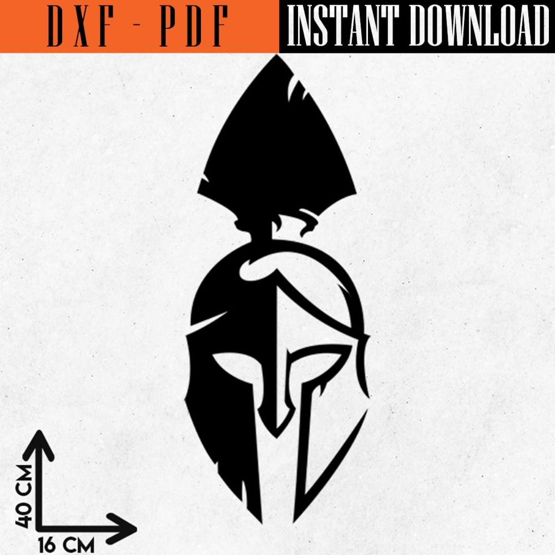 Spartan Helmet Wall Art Files ,dxf, and PDF Files,plasma Cut File,wall ...