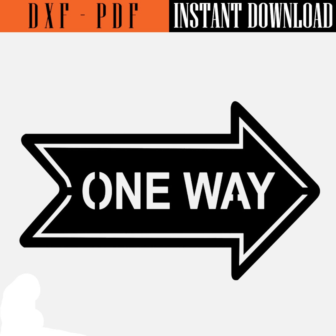 One Way Wall Art Files ,dxf, and PDF Files,plasma Cut File,wall Art Dxf ...