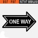 One Way Wall Art Files ,dxf, and PDF Files,plasma Cut File,wall Art Dxf ...