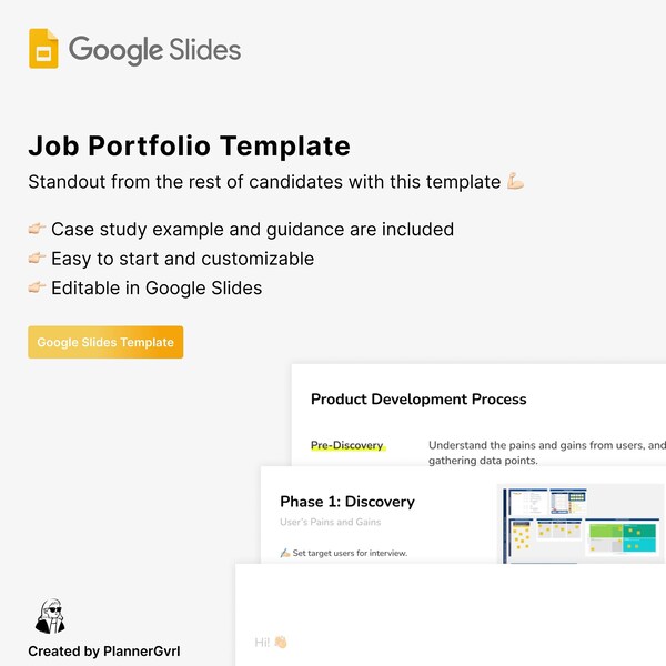 Career Portfolio Template - Etsy