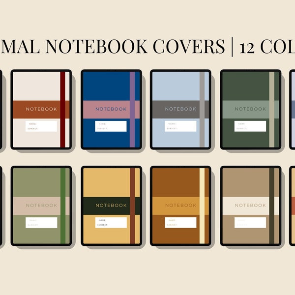Minimal Notebook - Etsy