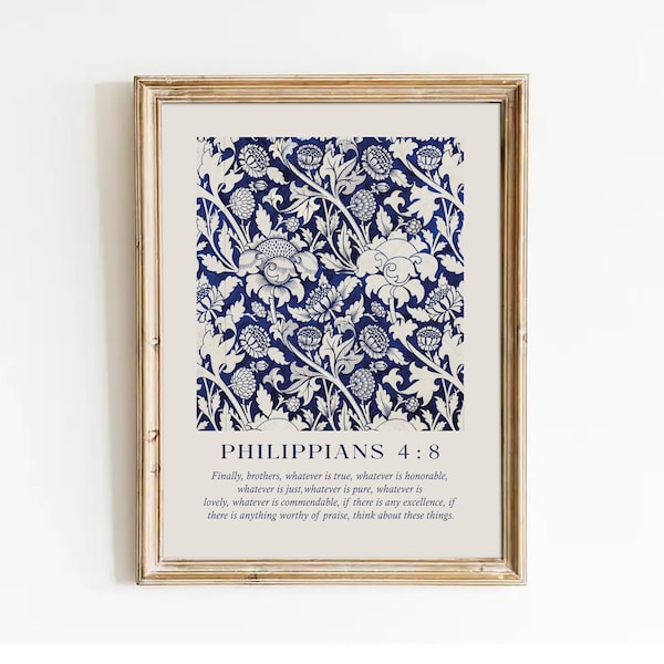 Philippians 4 8 - Etsy