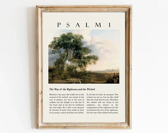 Psalm 1 Vintage Print: Christian Wall Art (digital Download) - Etsy