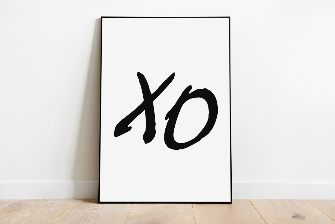 XO Printable Wall Art, Minimalist Wall Art, Hugs and Kisses, X O Wall ...