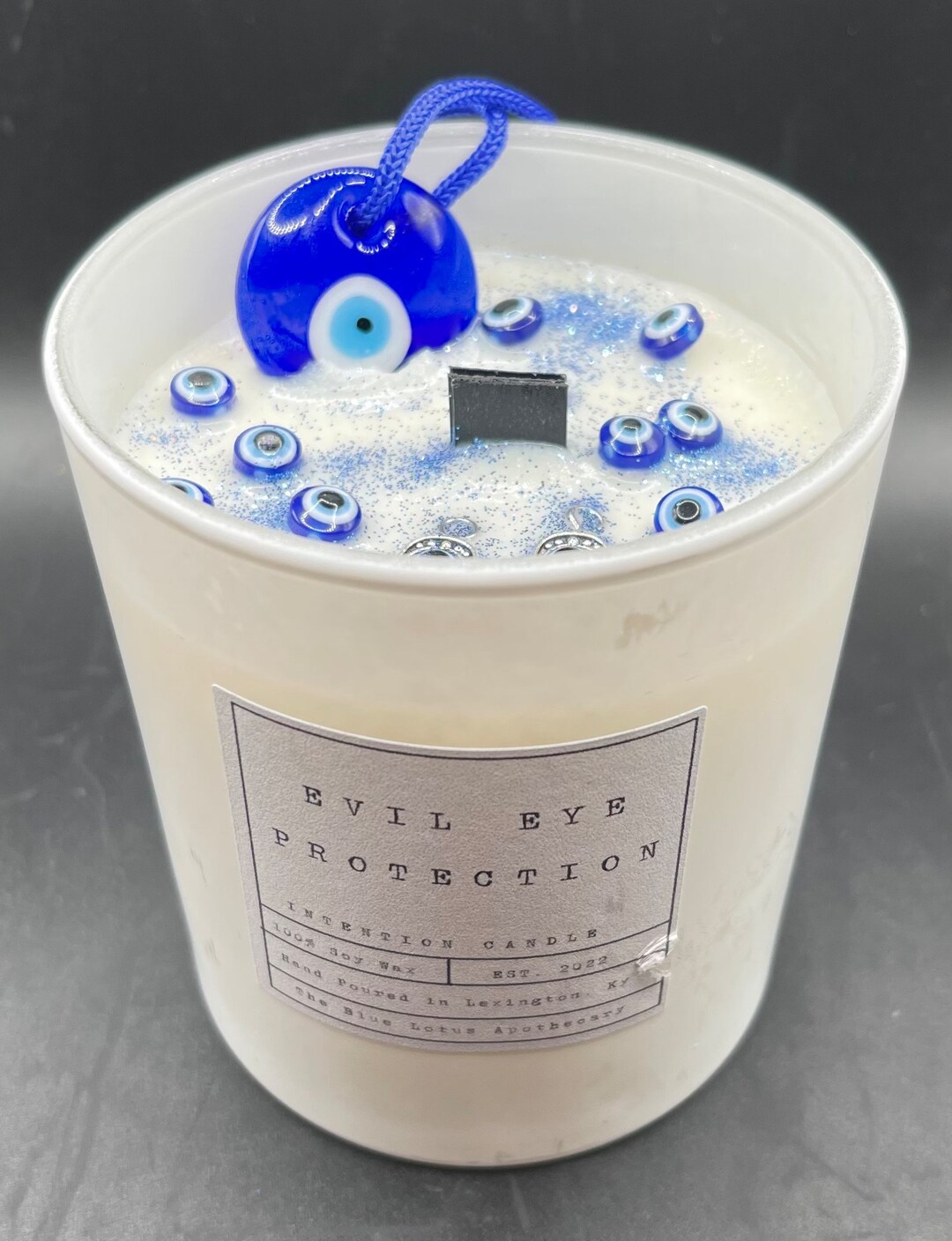 Evil Eye Protection Intention Candle | Handmade | Organic Soy Wax ...