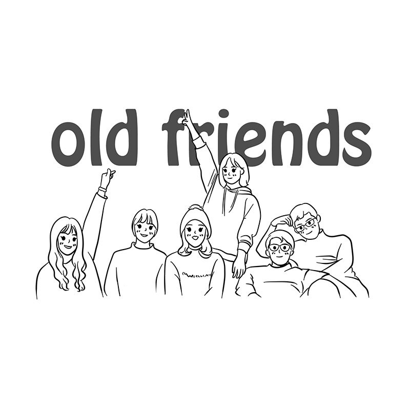 Old Friend Vector, Old Friend Head Svg, Old Friend Monogram Svg, Old ...