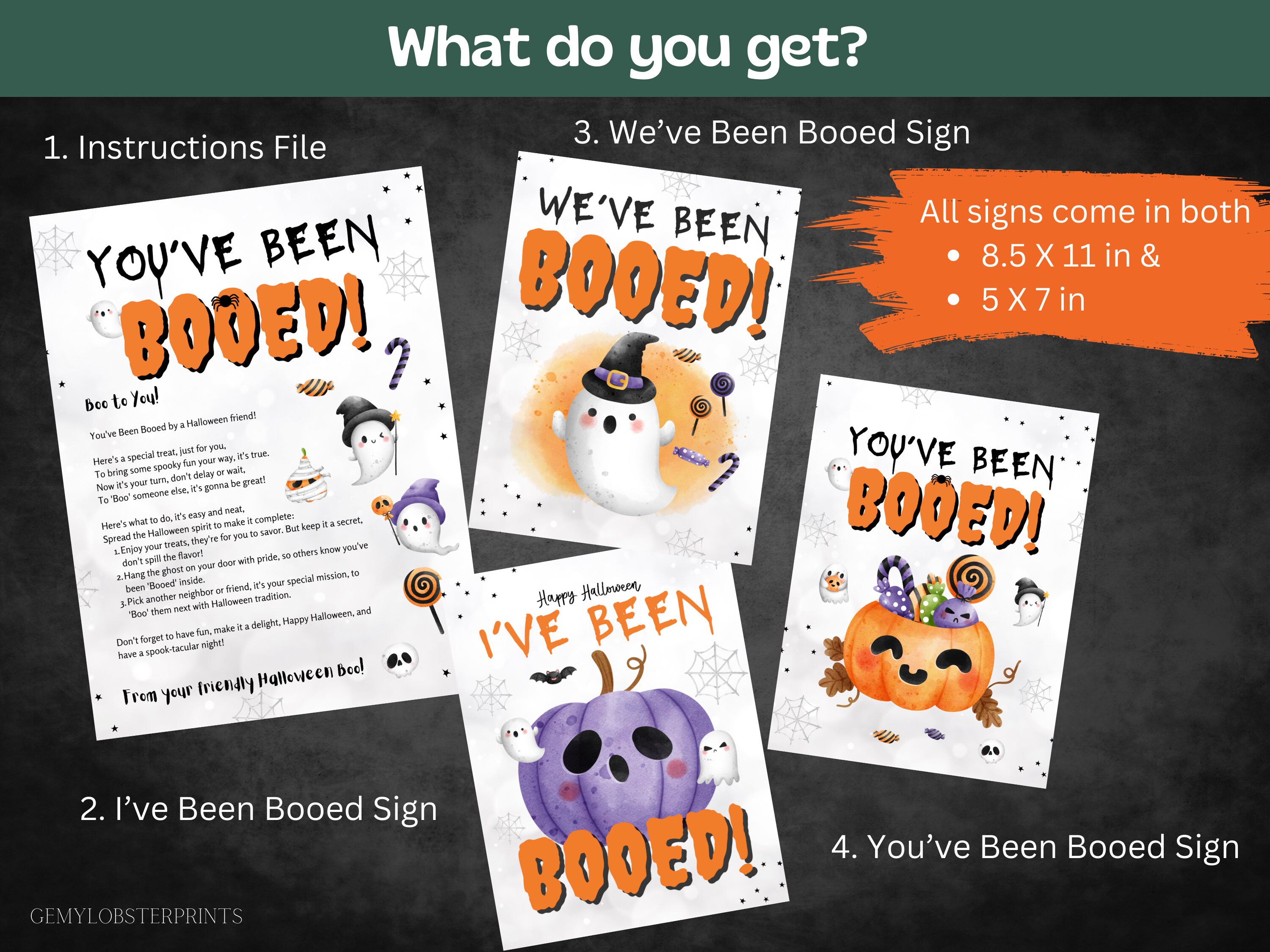 You've Been Booed Halloween Kit You've Been Boo'd Printable Boo Basket ...