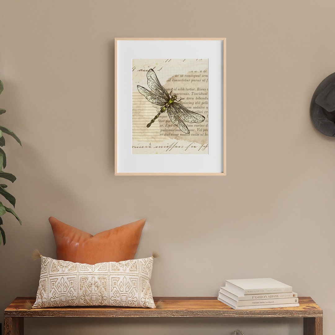 Cottagecore Wall Art Dragonfly Print Cottage Core Décor New Home Owner ...