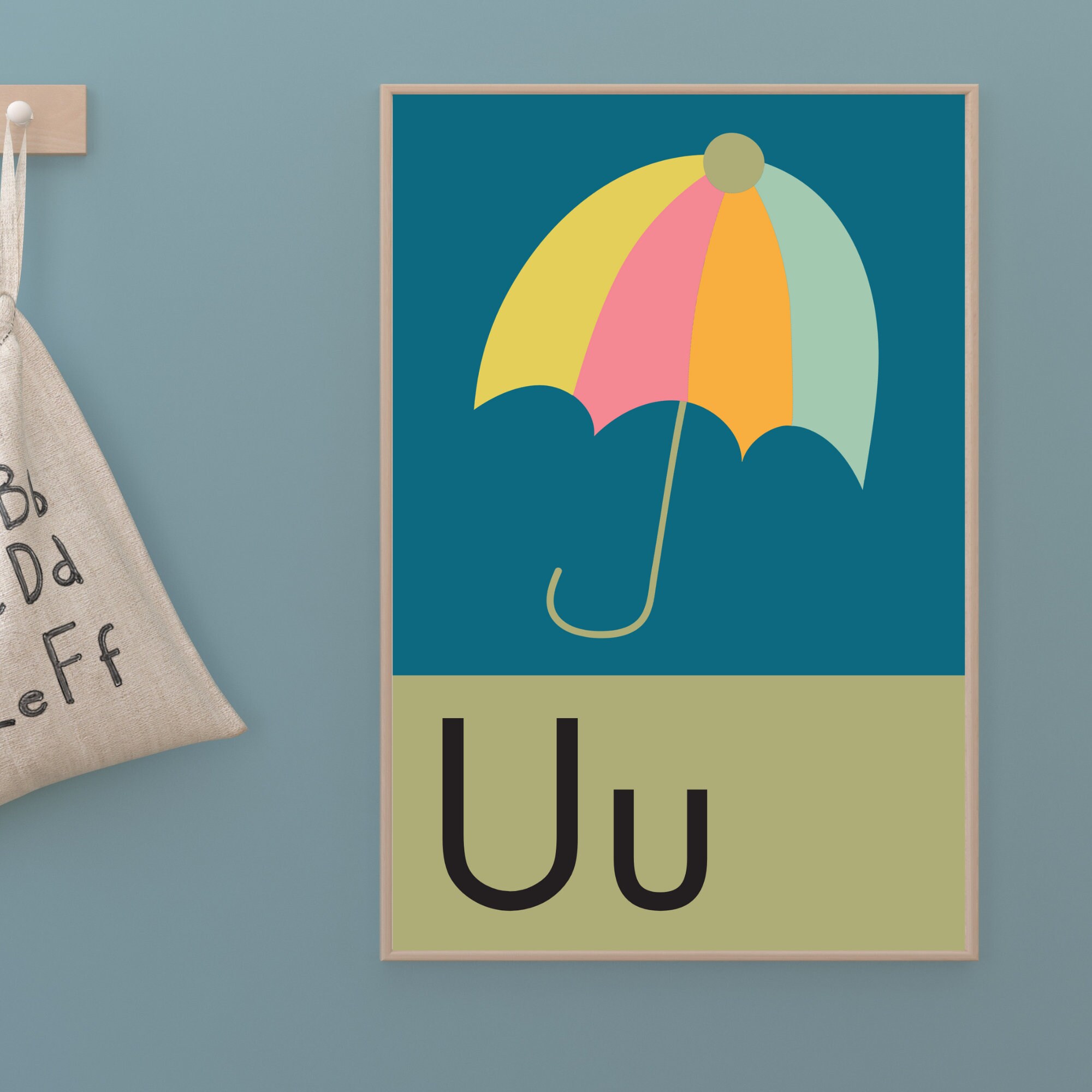 Alphabet Chart Alphabet Poster Letter U Abc Learning Abc Print - Etsy