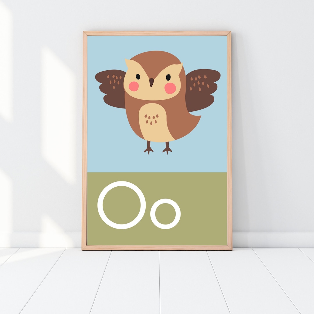Alphabet Chart Alphabet Poster Letter O Abc Learning Abc Print Alphabet ...