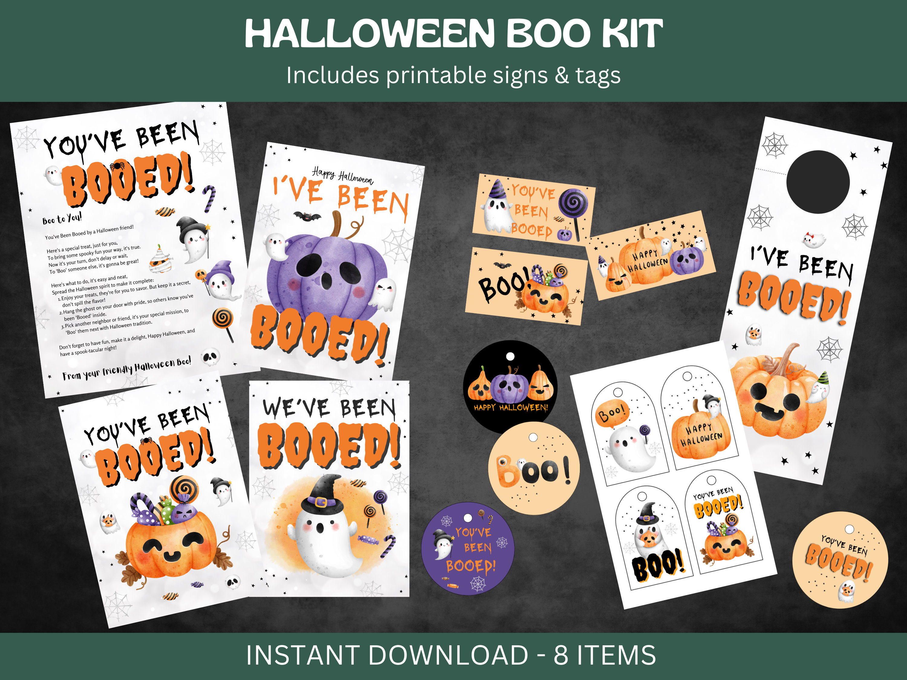 You've Been Booed Halloween Kit You've Been Boo'd Printable Boo Basket ...