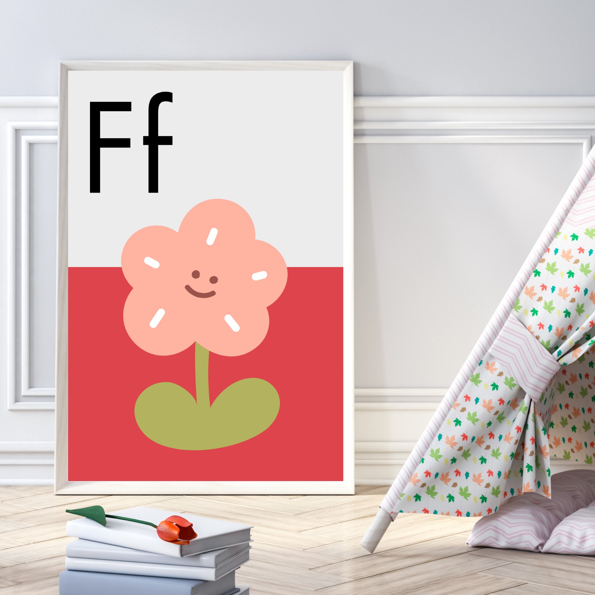 Alphabet Poster Alphabet Chart Letter F Abc Learning Abc Print Alphabet ...