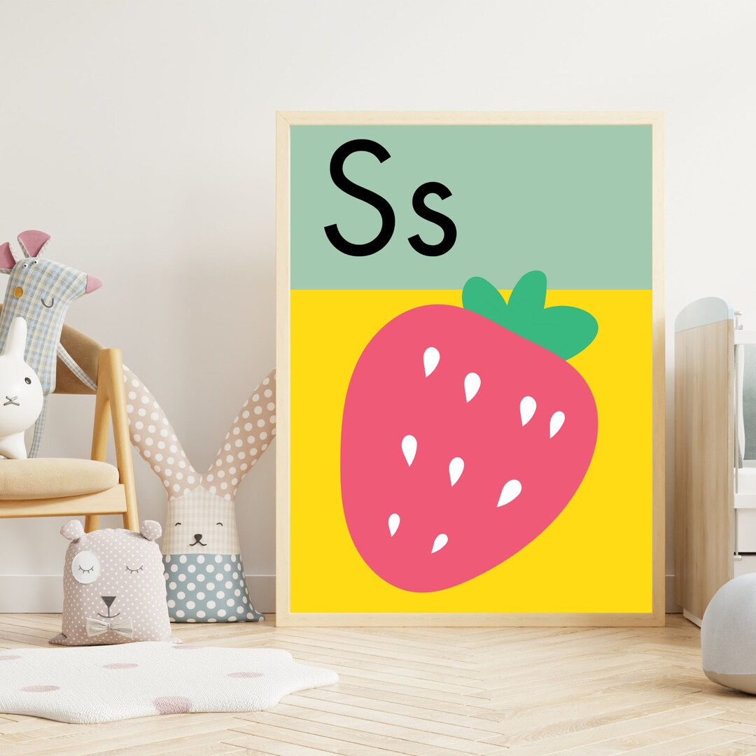 Buy Alphabet Chart Alphabet Poster Letter S Abc Learning Abc Print ...