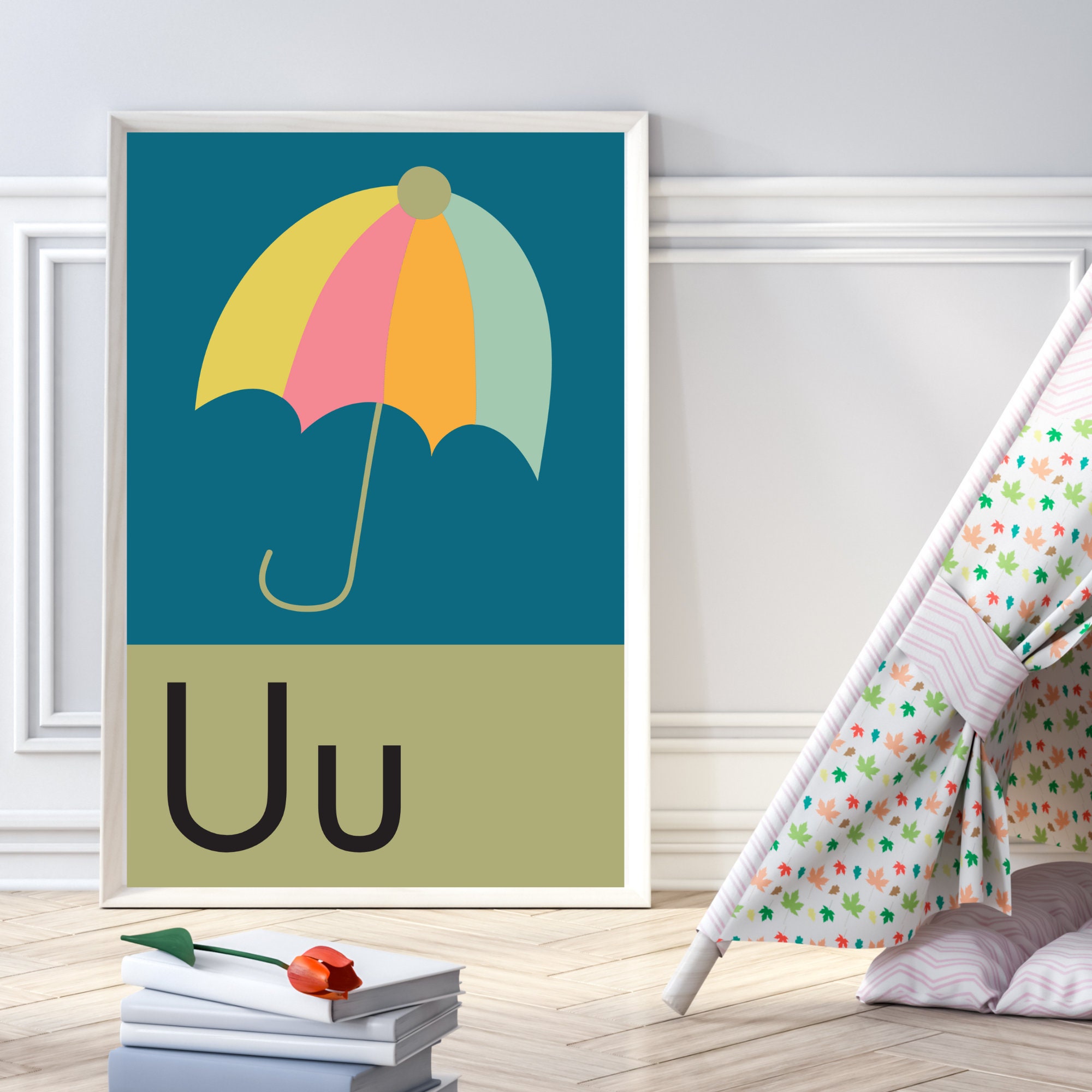 Alphabet Chart Alphabet Poster Letter U Abc Learning Abc Print - Etsy