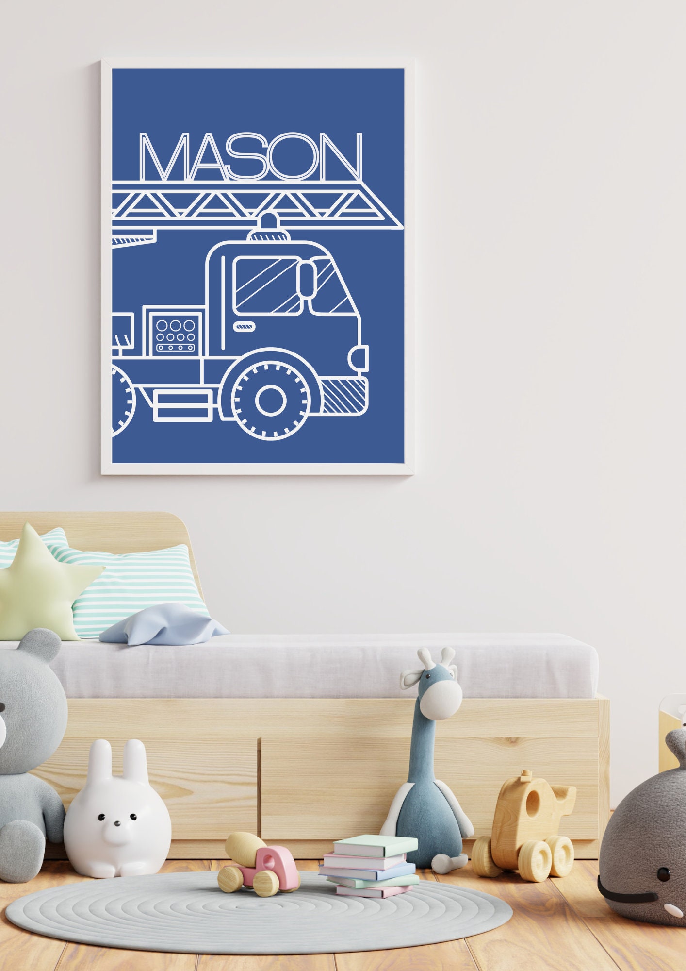 Personalised Boys Name Print Printable Name Art Customisable Baby Name ...