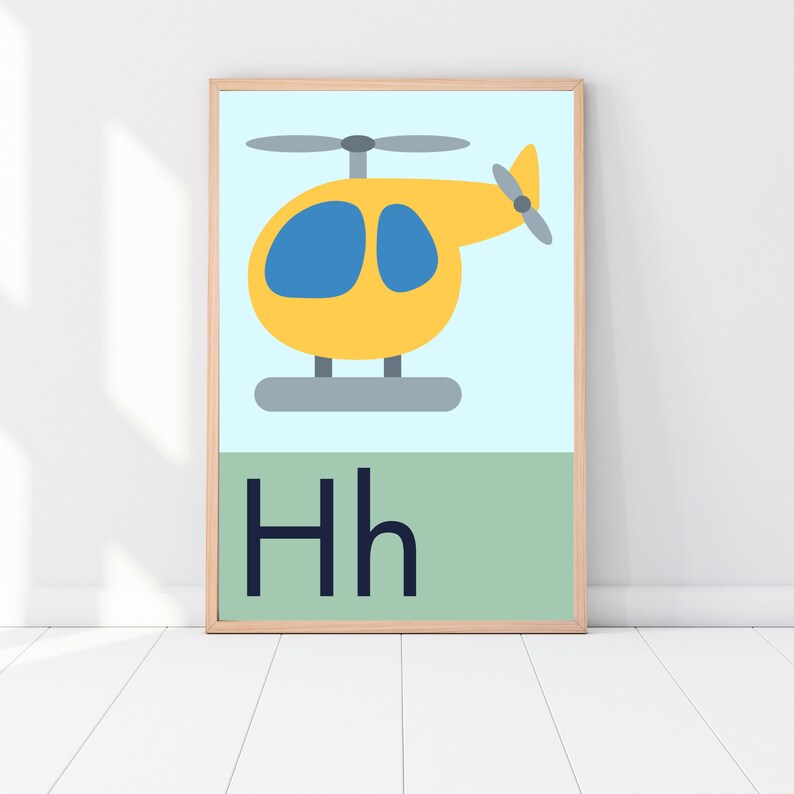 Alphabet Chart Alphabet Poster Letter H Abc Learning Abc Print Alphabet ...