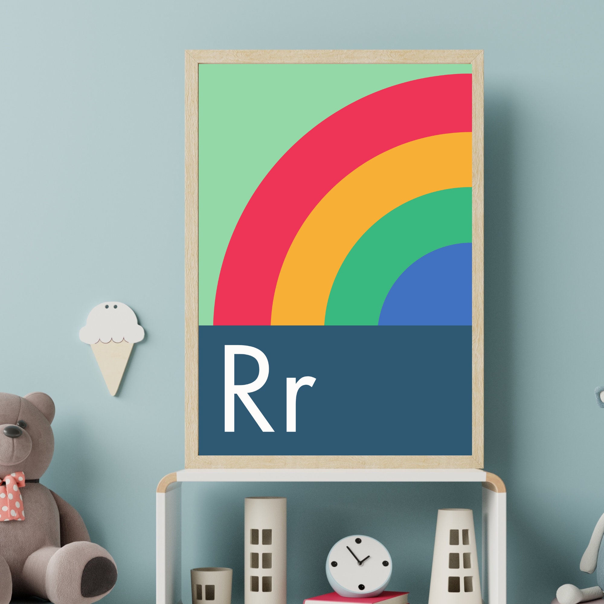 Alphabet Chart Alphabet Poster Letter R Abc Learning Abc Print - Etsy