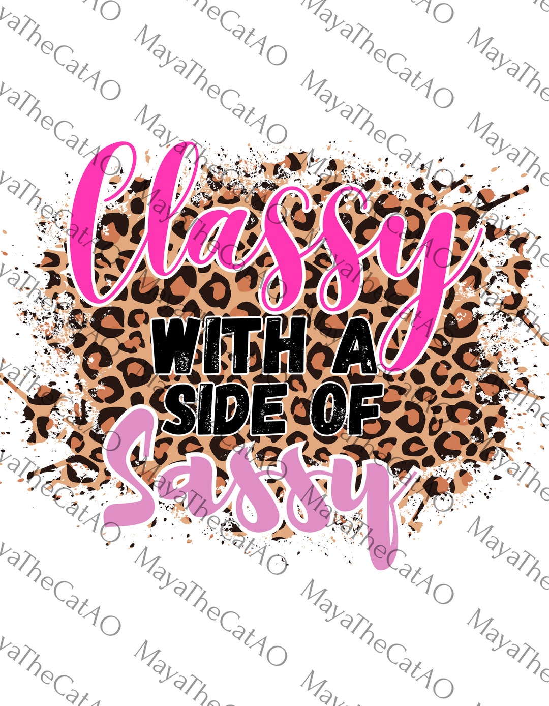 Classy With a Side of Sassy PNG | Funny Sarcastic Quote | Funny Shirt ...