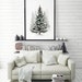 Christmas Tree Print Wall Decor Winter Trees Painting Christmas Decor ...