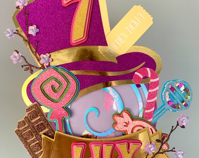 Willy Wonka Cake Topper - Etsy UK