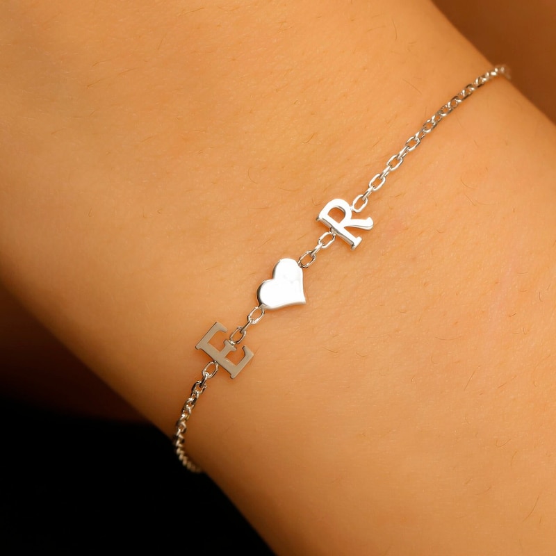 Initial Bracelet - Etsy