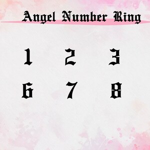 Sterling Silver Angel Number Ring: Lucky Number Numerology Jewelry - Etsy