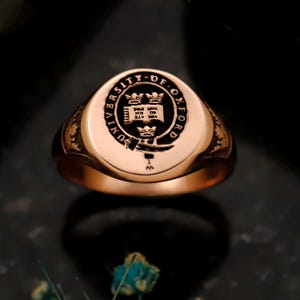 Personalized Sterling Silver Class Ring, Engraved Graduation Year ...