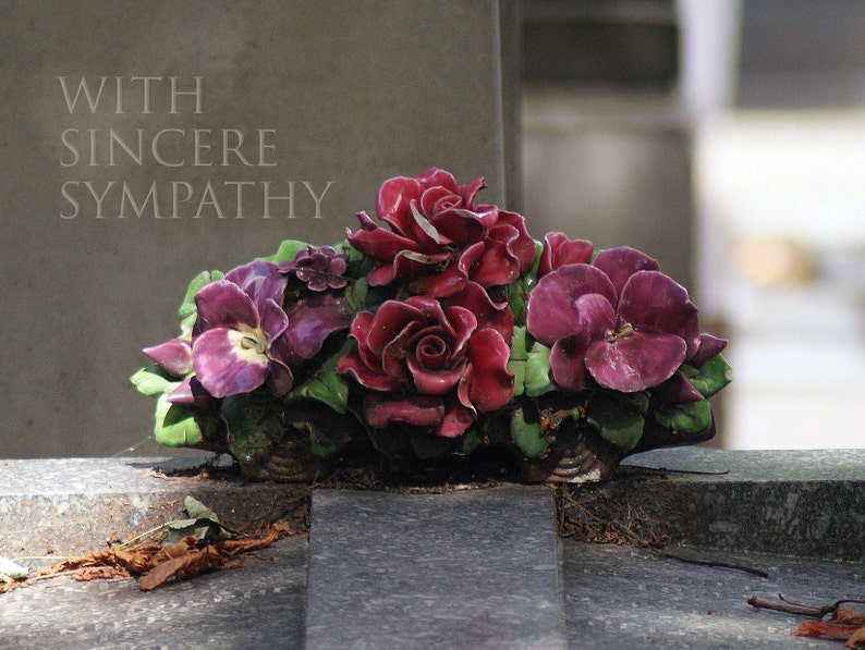 3 Printable Sympathy Cards, Reusable for Life, With Envelope Template ...