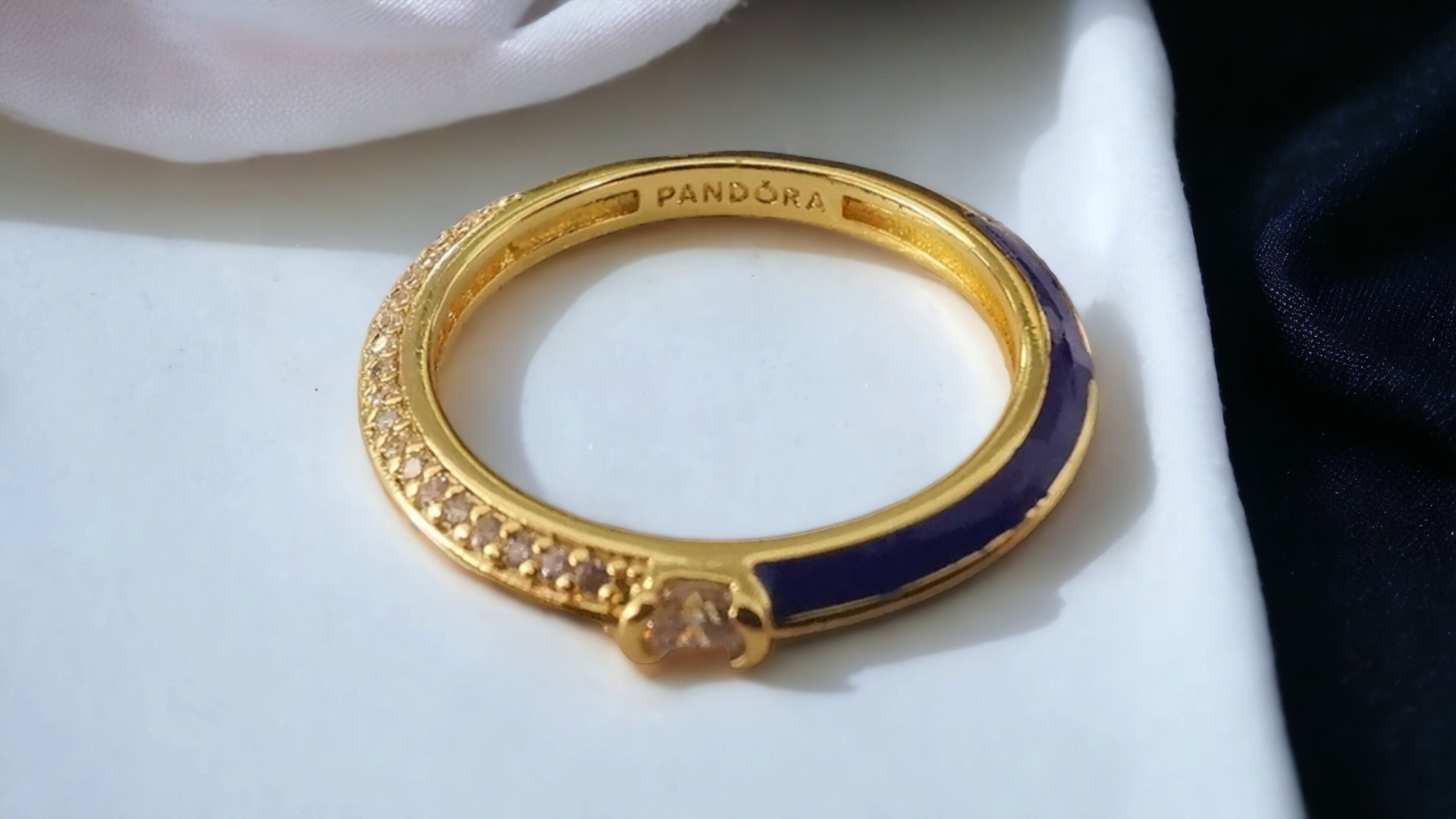 Pandora Ring ME Pavé & Blue Dual Ring Genuine - Etsy