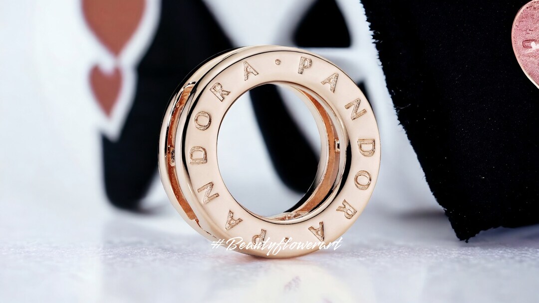 Pandora Logo Rose Gold Clip Charm Authentic Clip Charm - Etsy