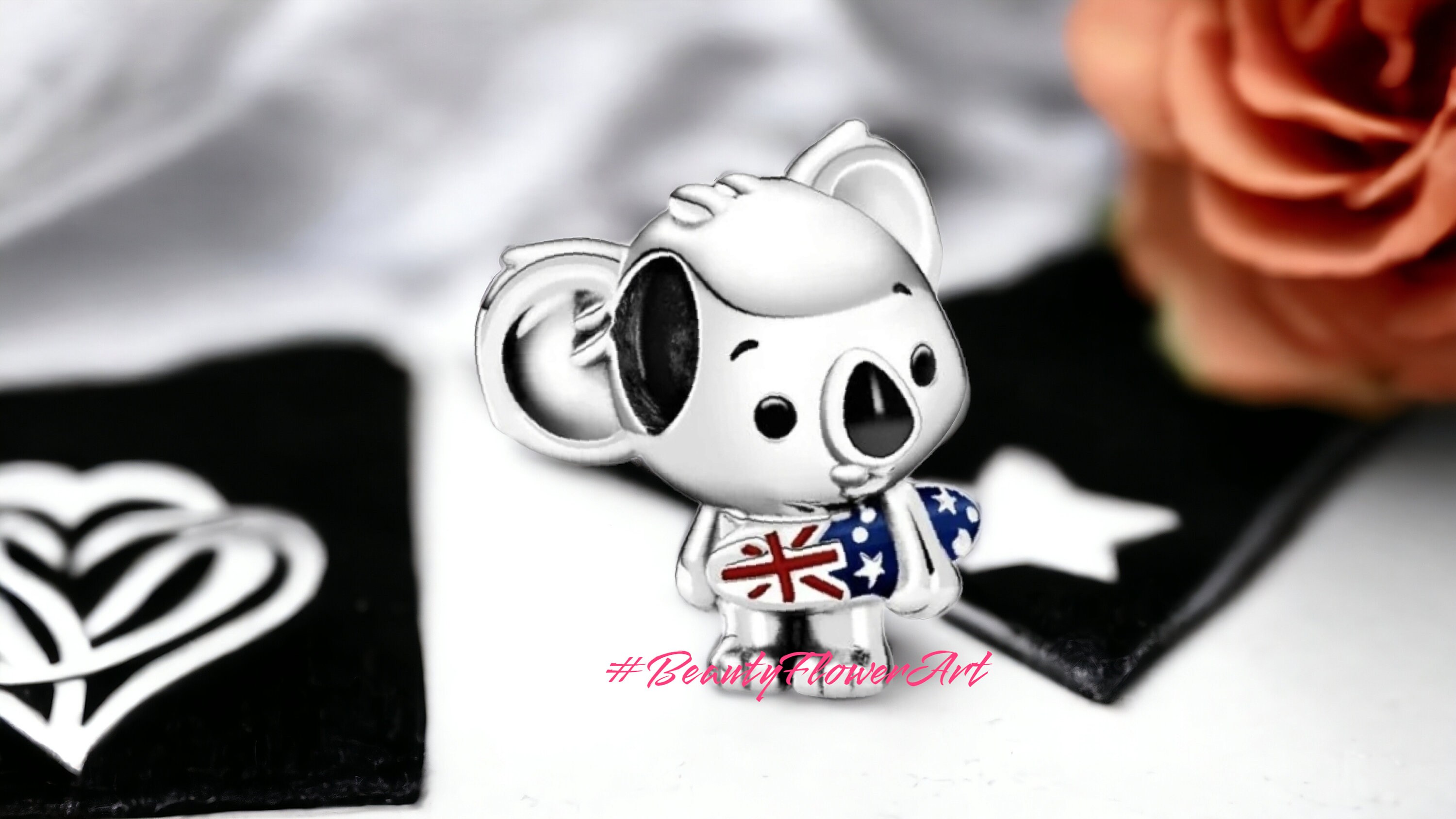 PANDORA 925 Australian Surfboard Surfing Koala Charm Pendant 799031C01 Etsy UK
