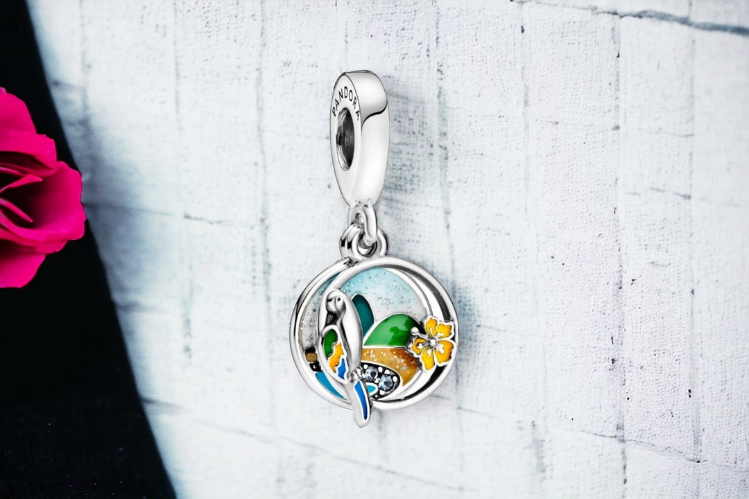 Pandora Brazil Beach Parrot 798919C01 Sterling Silver Charm - Etsy