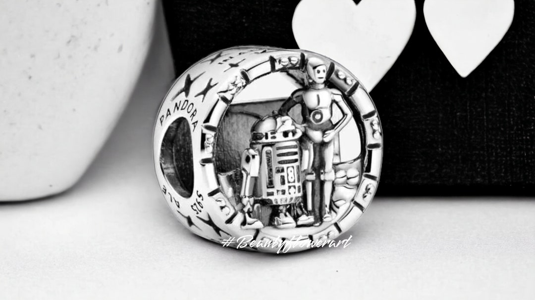PANDORA Star Wars C-3PO and R2-D2 Pendant Charm 799245C00 - Etsy