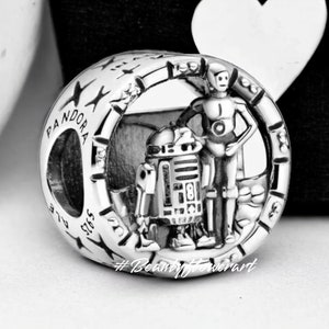 PANDORA Star Wars C-3PO and R2-D2 Pendant Charm 799245C00 - Etsy