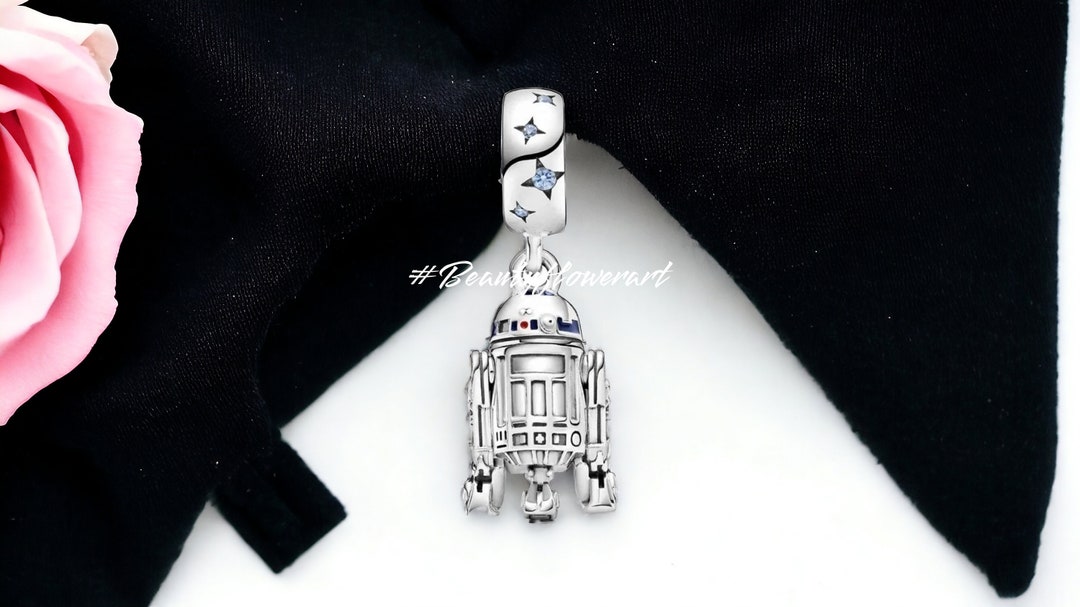 Pandora X Star Wars R2-D2 Charm-anhänger Blau Zirkonia Emaille ...