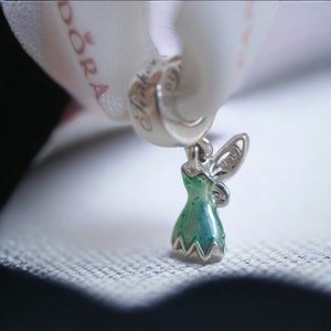 Pandora Disney's TINKERBELL Dress Charm Bead - Etsy