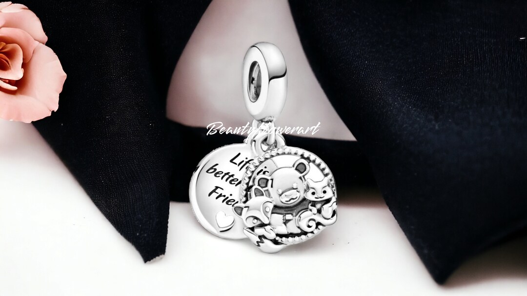 Silver Pandora Bear, Fox ,squirrel Dangle Charm With 799078C00 - Etsy