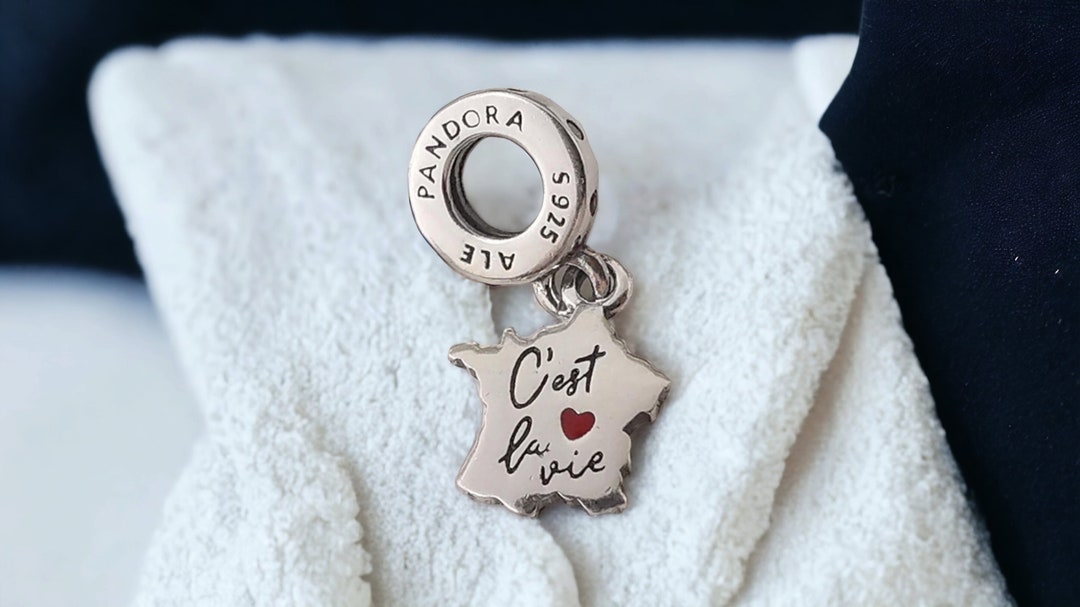 Pandora Charm France Map Dangle Pendant Releas - Etsy