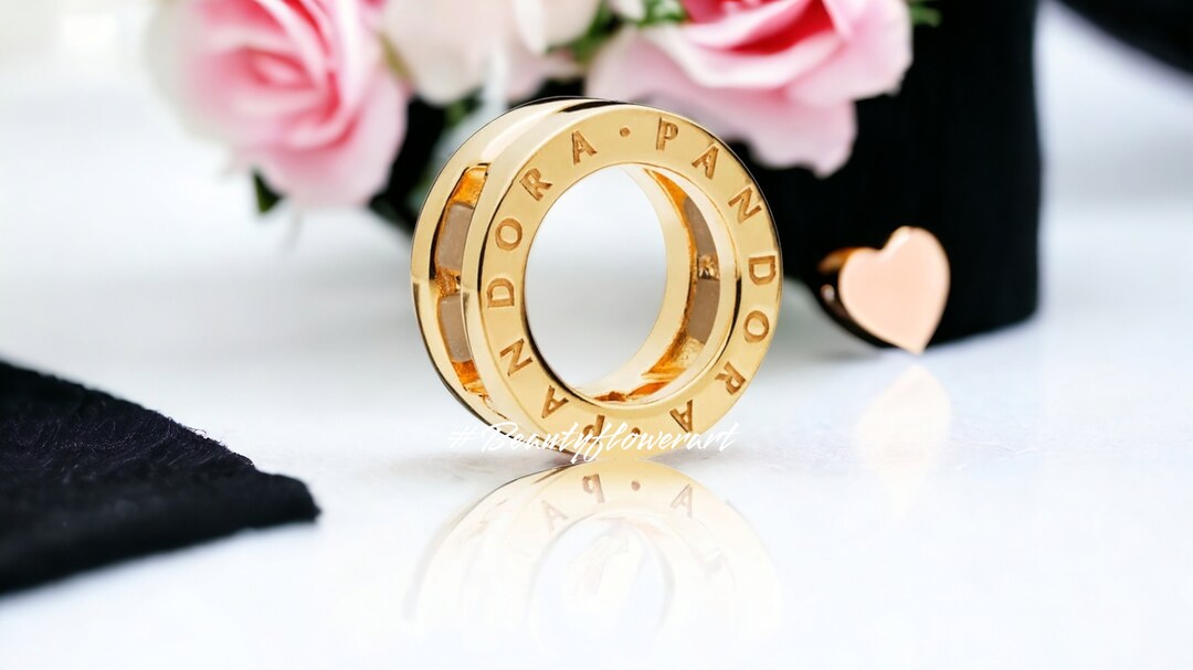 Pandora Logo Gold Clip Charm Authentic Clip Charm - Etsy