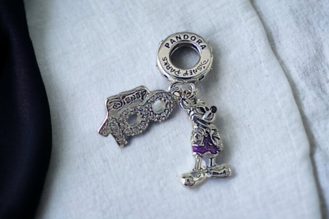 PANDORA Charm 925 ALE Disney 100th Anniversary Mouse Dangle Charm - Etsy