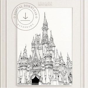 How To Draw Cinderellas Castle Step By Step