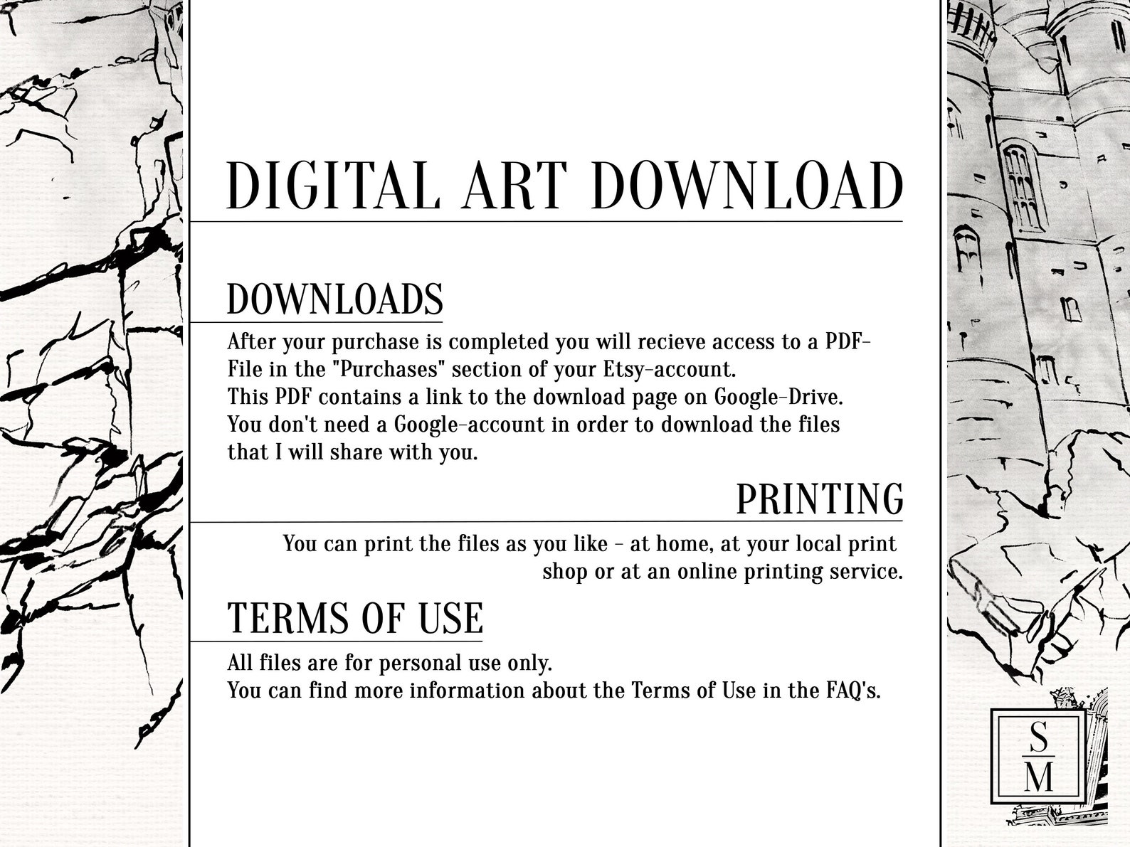 Hogwarts School of Witchcraft and Wizardry No. I Hand-drawn ...