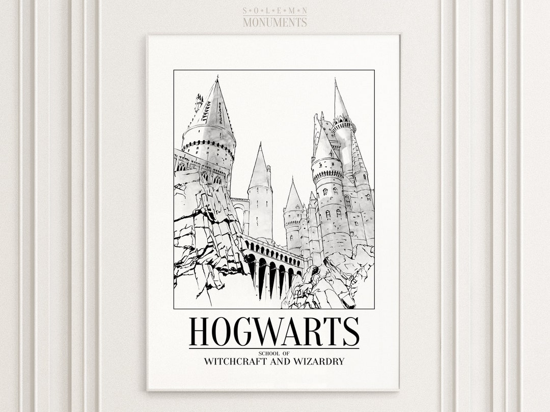Hogwarts School of Witchcraft and Wizardry No. I Hand-drawn ...