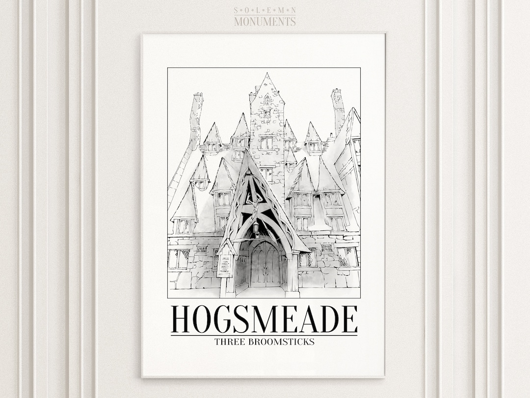 Hogsmeade - Three Broomsticks - No. I | Hand-drawn | Architectural ...